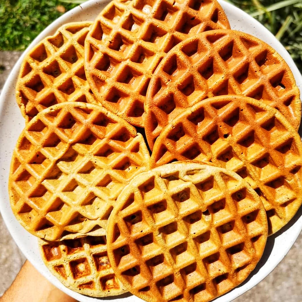 Waffles de avena